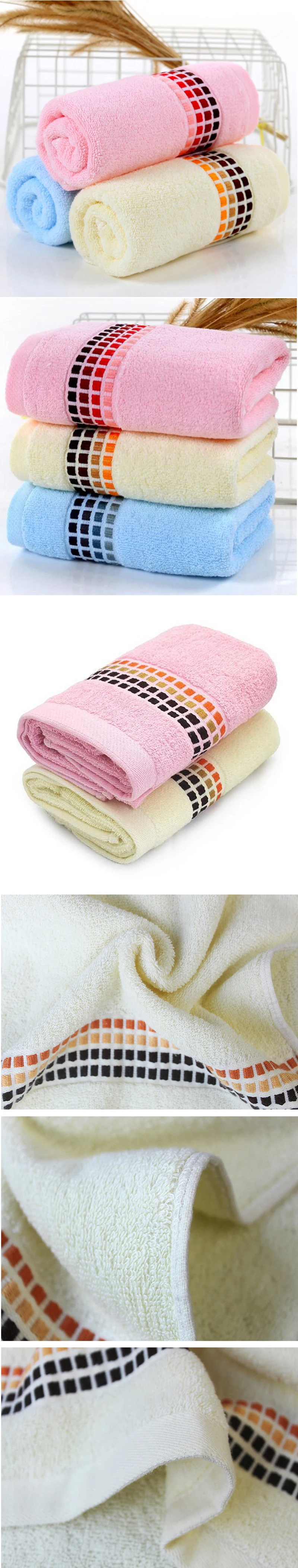 Free Sample Customized Logo Bath Towels Wholesale Color Towels China ...