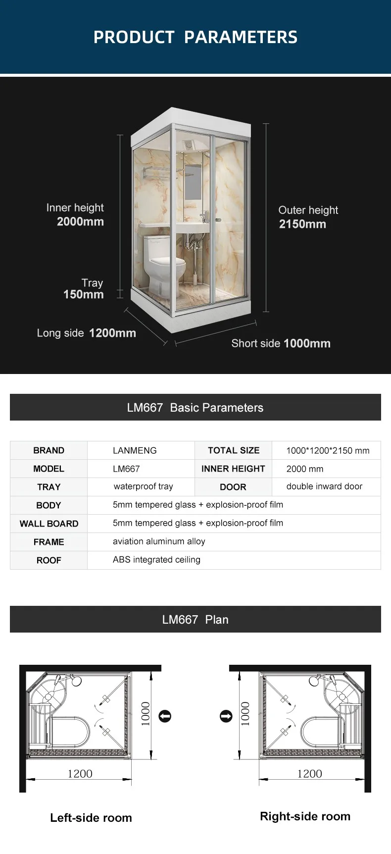 Superme Quality Easy To Install Prefabricated Bathroom Pod - Buy ...