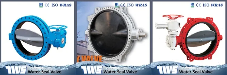 DN1800 72 Inch Ductile Iron U-Type Concentric Butterfly Valve