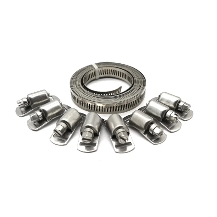 Stainless Steel American Type Perforated Endless Band Roll Hose Clamp