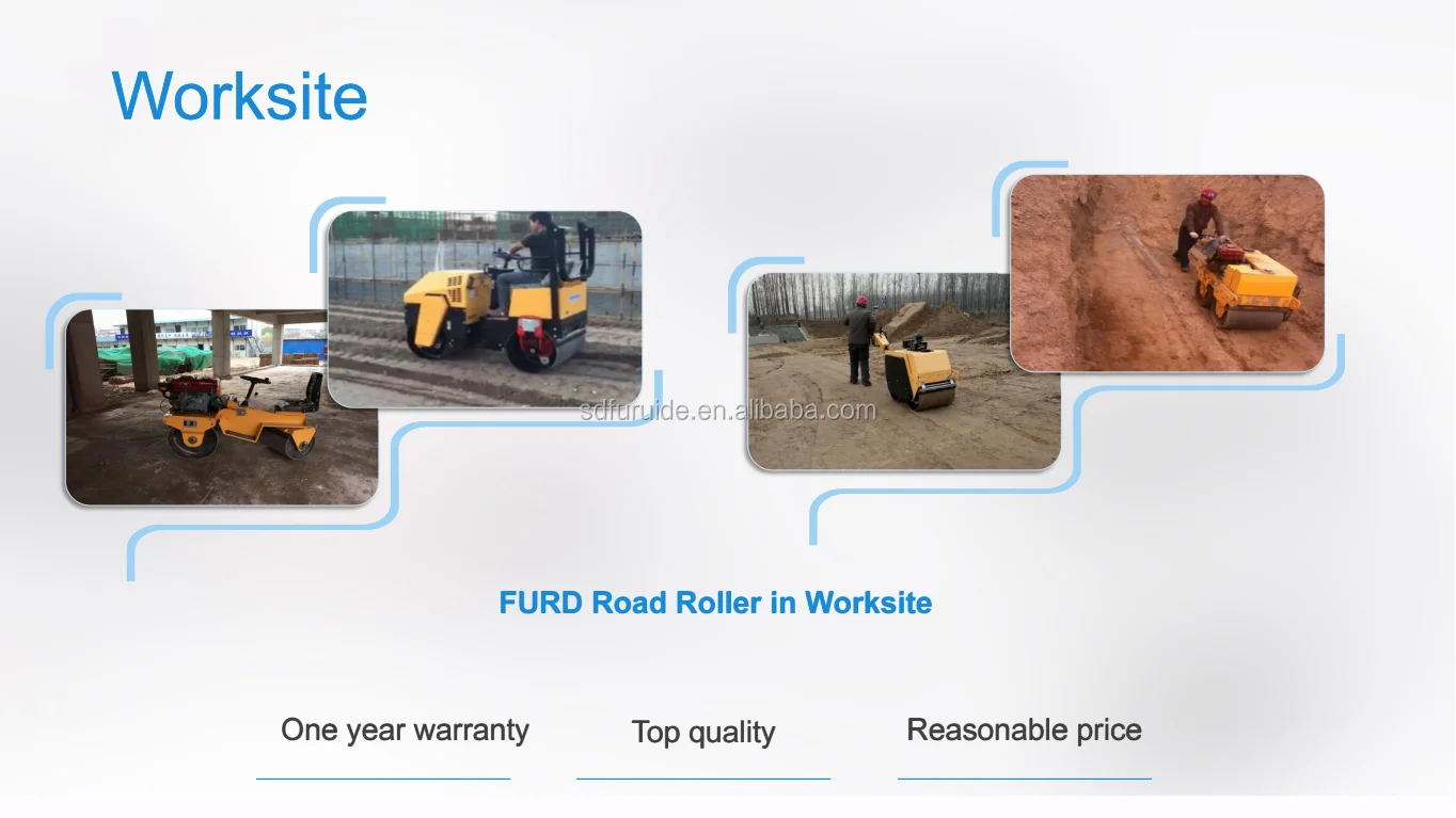 FURD 1 Ton Double Drum Vibratory Roller (FYL-880) - Diesel Engine, 60L ...