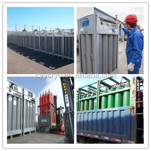 Stainless Steel Oxygen Helium Cylinder Bundle,N2 Cylinder Rack,Vertical ...