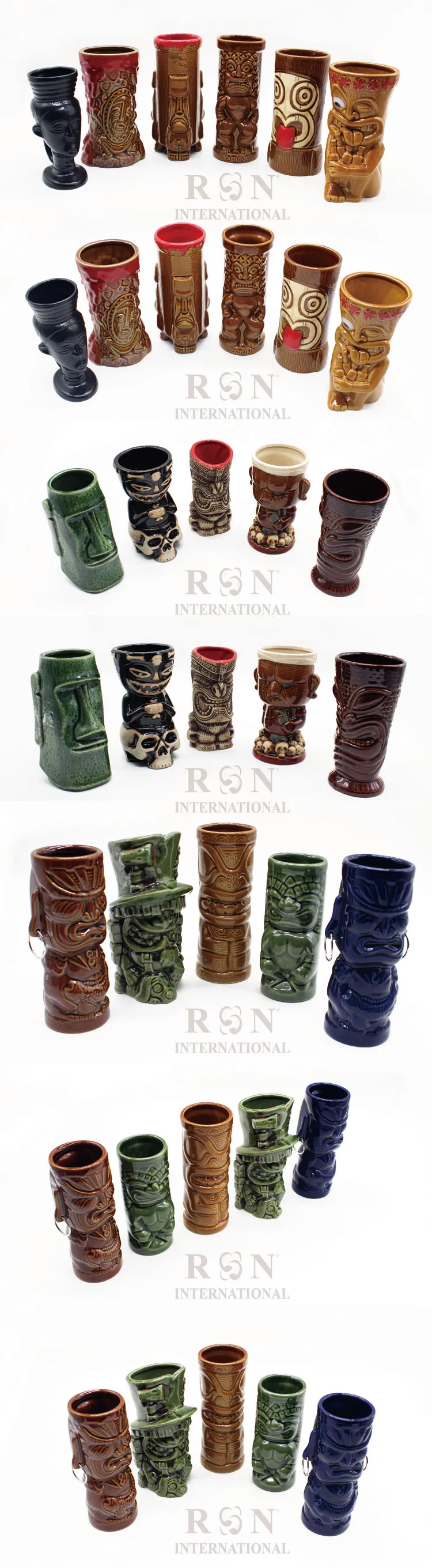 Unique Hawaiian Luau Party Custom Ceramic Tiki Mugs - Buy China ...