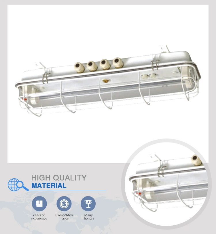 Waterproof 2x40w Marine Fluorescent Lights with Plastic Cover