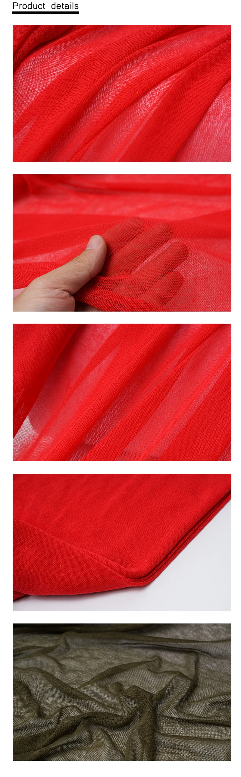 Super Light Cotton Polyester See Through Fabric For T-shirt And Lining ...