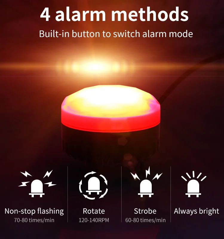 Driveway Safety Warning Beacon With Horn Audible And Visual Signals ...