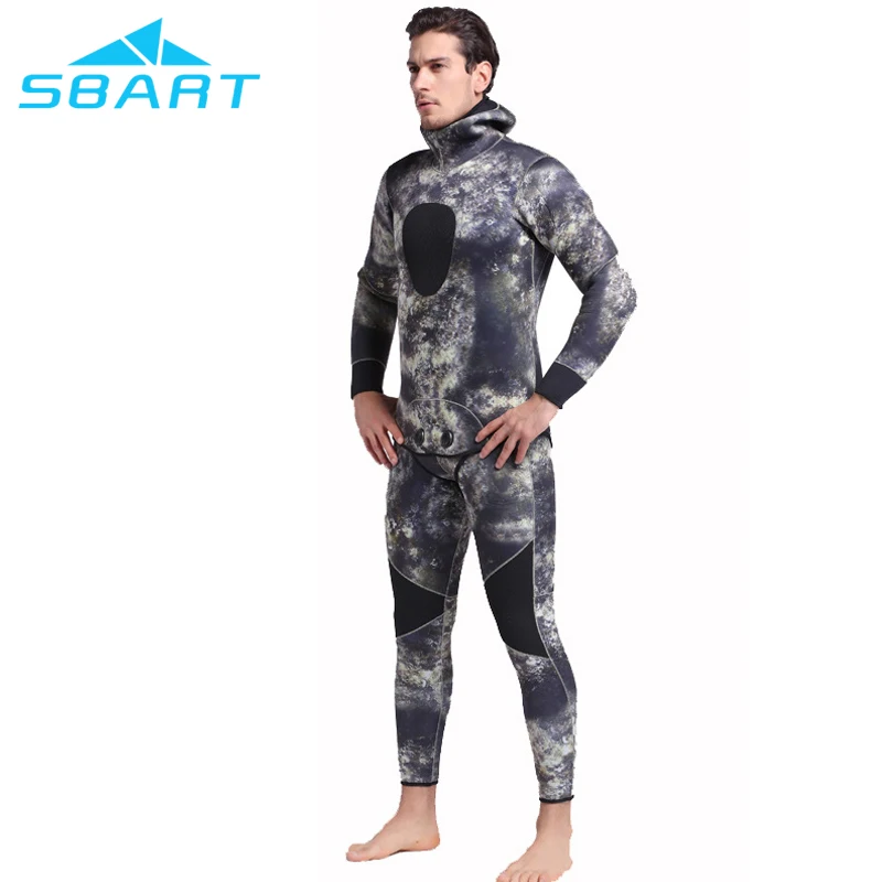 Sbart New Design Men Camouflage 2pcs Sets Diving Suit Full Body Long ...