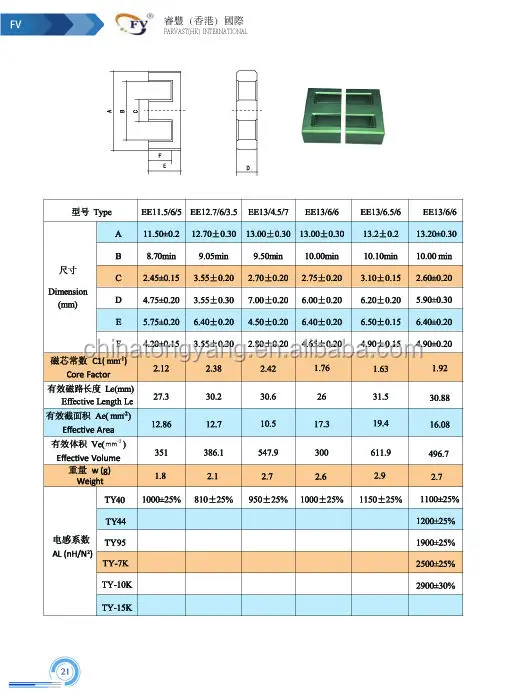 Núcleo De Ferrita Para Transformador De Alta Frecuencia Ee40,Núcleo ...