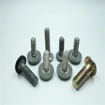 Carbon Steel Round Head Silo Bolts Hex Fin Neck Bolt With Plastic Cap ...