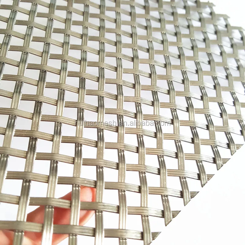 Interior And Exterior Decoration Architectural Wire Mesh With Aluminum ...