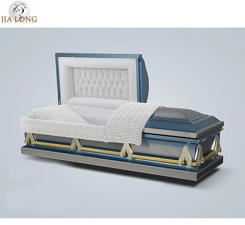 Factory Supply Funeral Products Stainless Steel Coffin Bier Casket ...