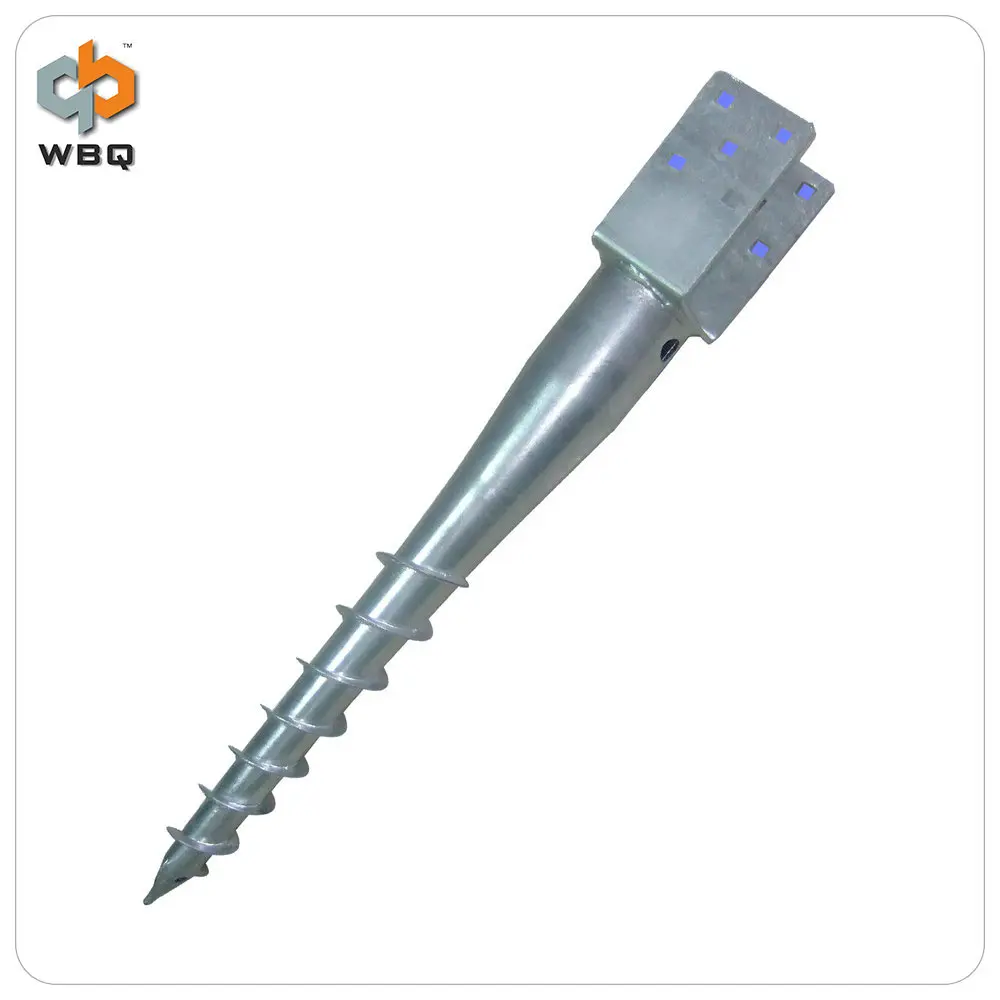 Steel Ground Screw Anchor Pile - Durable Solar Solution