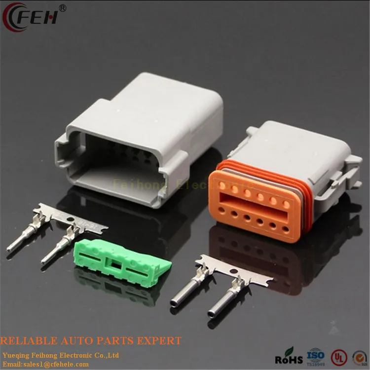 Dt04-12p Automotive Wire Connector 12 Ways Male Connector Dt Series ...