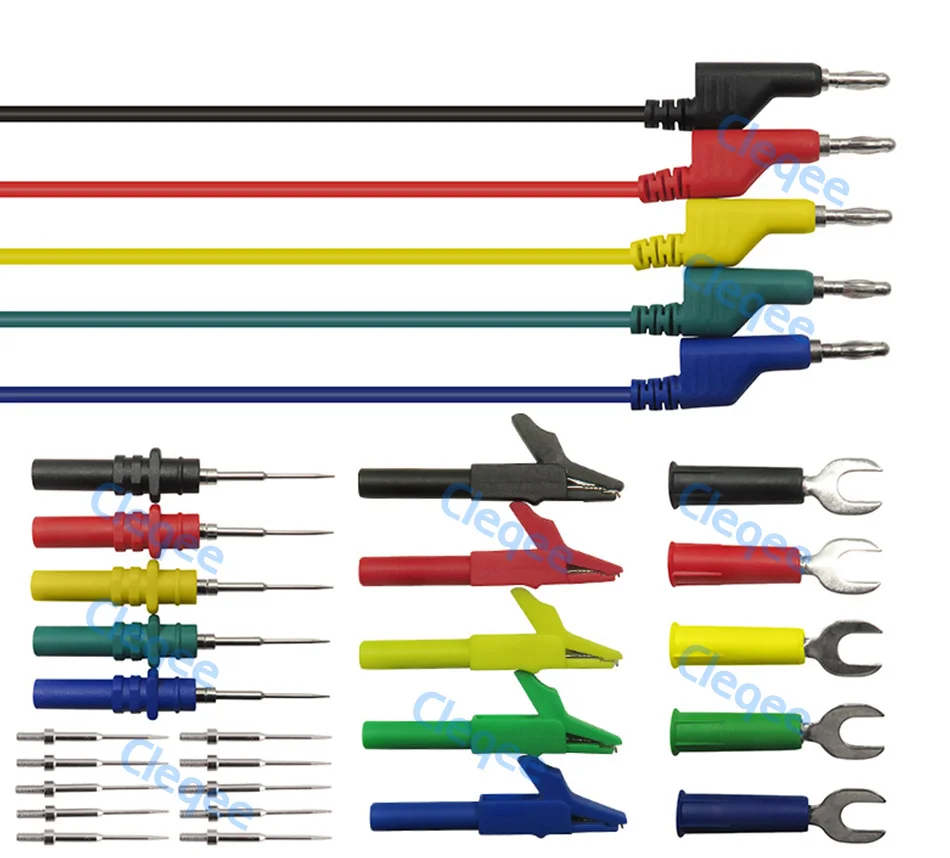 Cleqee-2 P1036B Multimeter Test Lead Wire Cable Kit