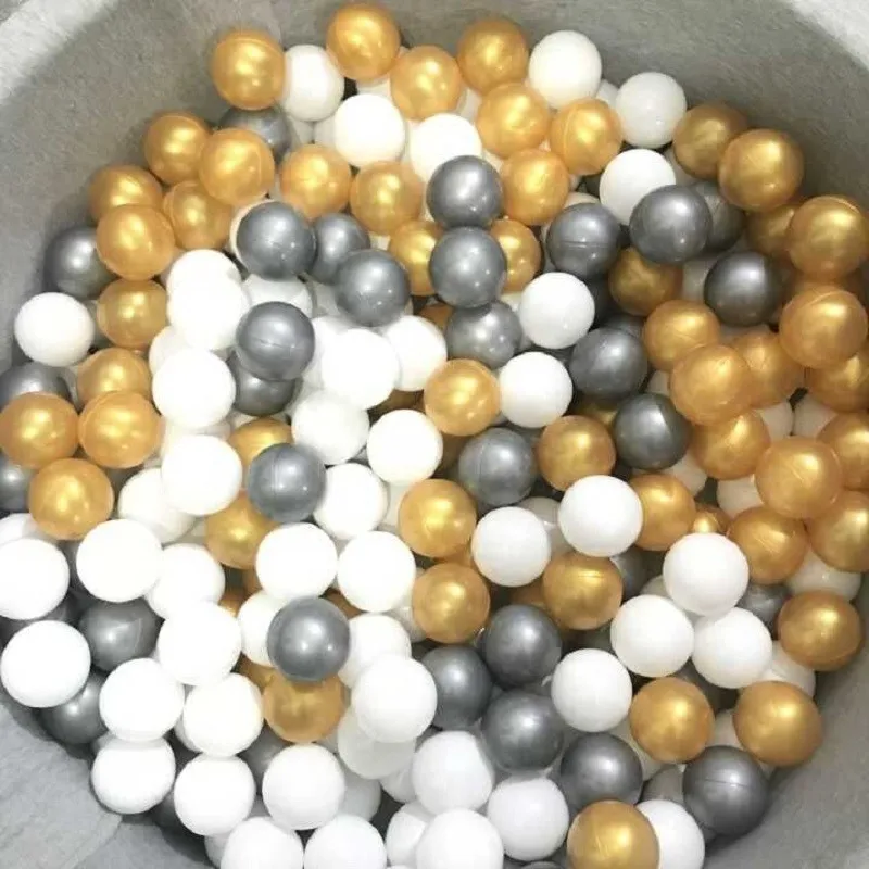 Wholesale 5.5cm 6cm 7cm 8cm Gold Color Plastic Ball Pit Balls For Kids ...