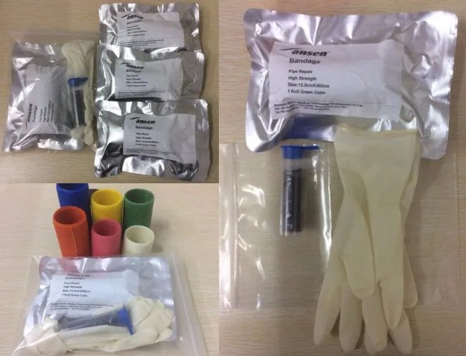 Pipe Repair Bandage With Sealing Epoxy Putty Fiberglass Repair Wrap ...