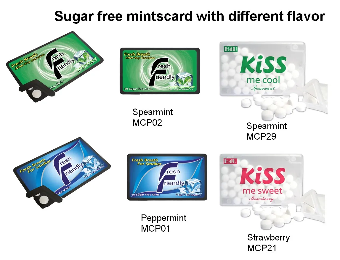 Promotion Candy Gift Sugar Free Mints With Pp Dispenser Card - Buy ...