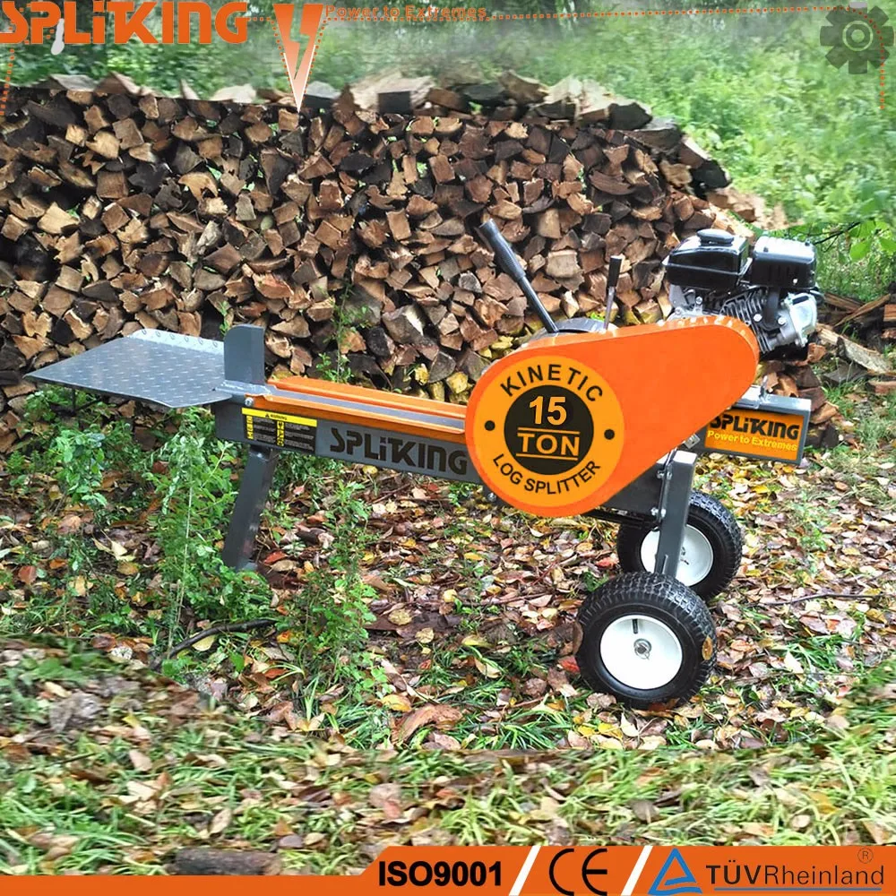 15 Ton Kinetic Log Splitter - Super Axe Wood Cutting Machine