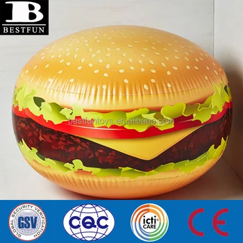 Giant Inflatable Burger Funny Plastic Air Hamburger Jumbo Vinyl ...