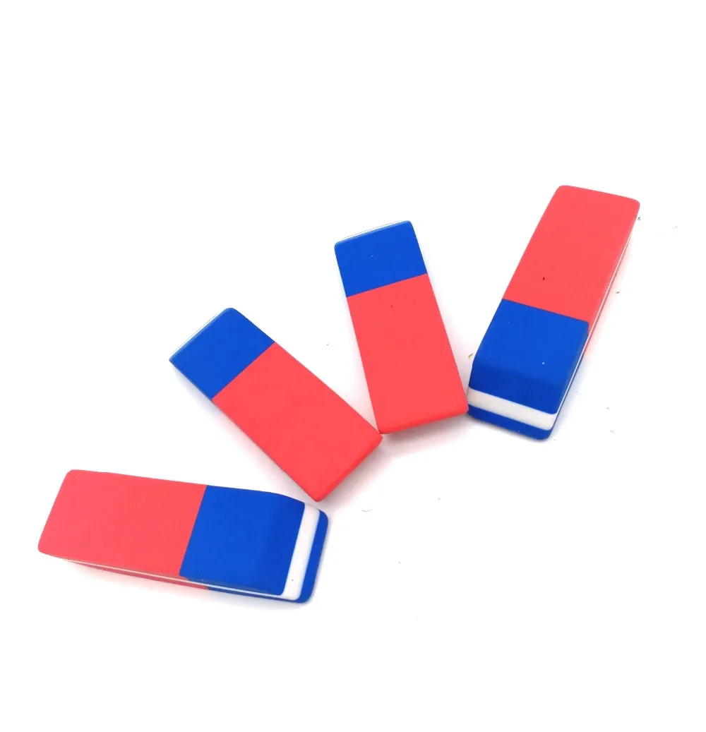 New 3 Colors Wedge Rubber Tpr Eraser For Pencil Eraser For School - Buy ...