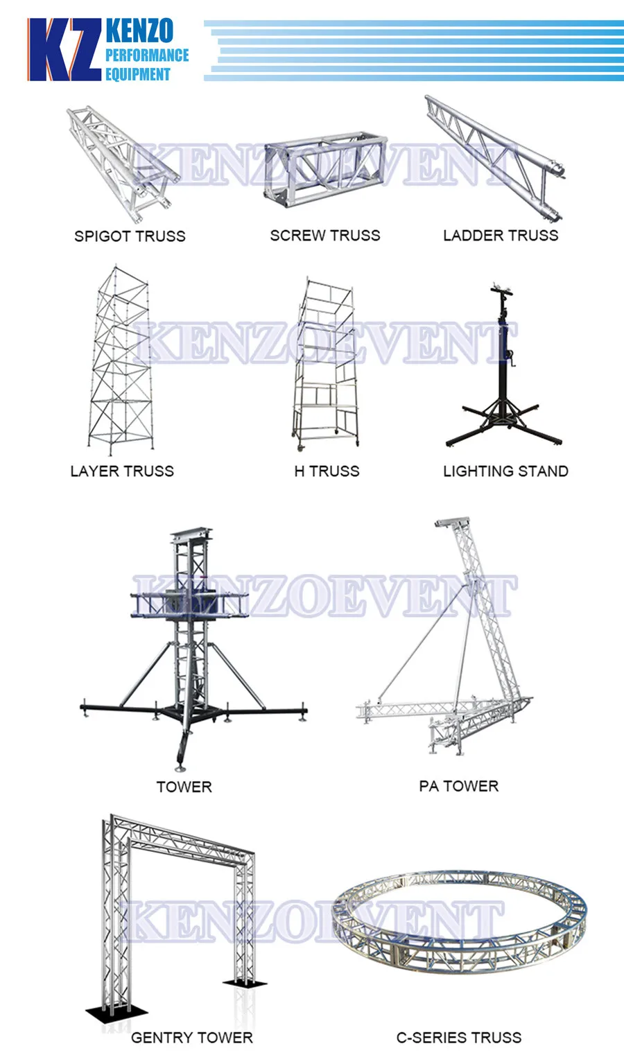 High Quality Aluminum Truss Towers for Hanging Sound Speakers