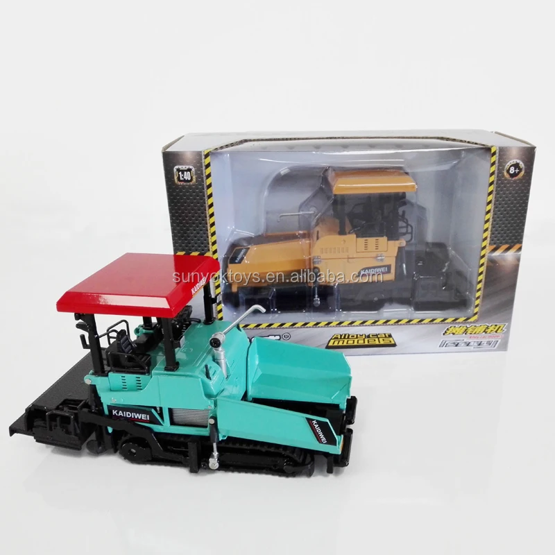 Diecast Alloy 1:40 Mini Paver Construction Truck Model Die Cast Car Toy ...