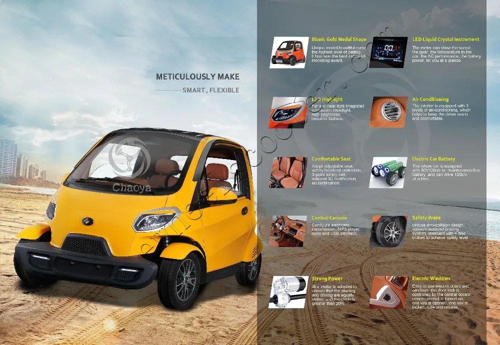 Eec L7e L6e Electric Car 4kw Electric Lhd Vehicle 2 Seater Cheap Price ...
