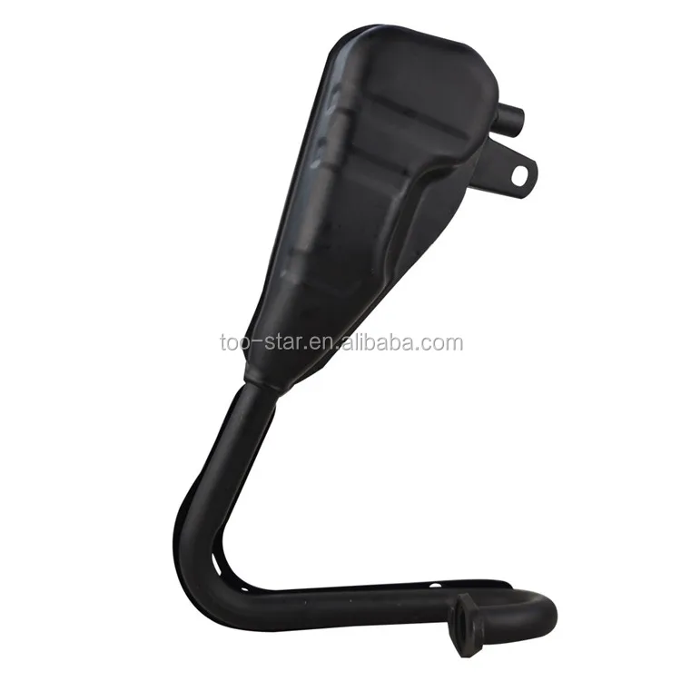 Black Muffler Exhaust Silencer Pipe System For Yamaha Pw50 Pw 50 Dirt ...