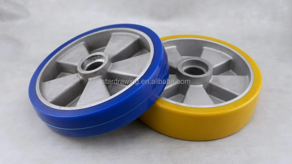 SS 6 Inch Heavy Duty Aluminum Caster Wheel - Low Rolling Resistance