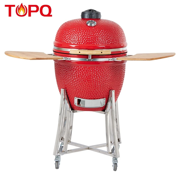 TOPQ Portable Clay Tandoor Oven - 23 Inch Kamado Grill
