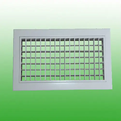 White Aluminum Double Deflection Linear Grille for Hotels