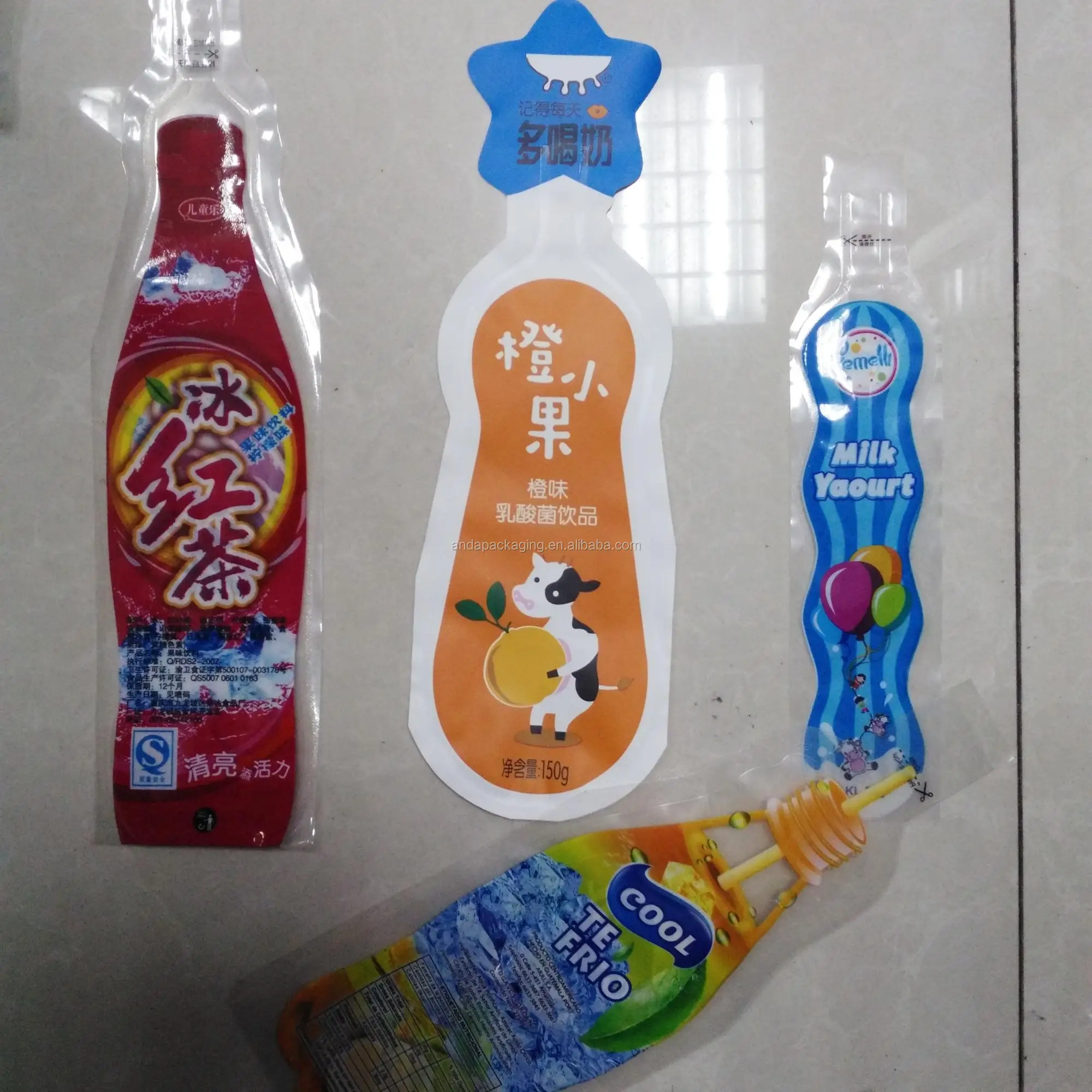 Pure Drinking Water Plastic Bag/bottle Shaped Plastic Bag For Purified ...