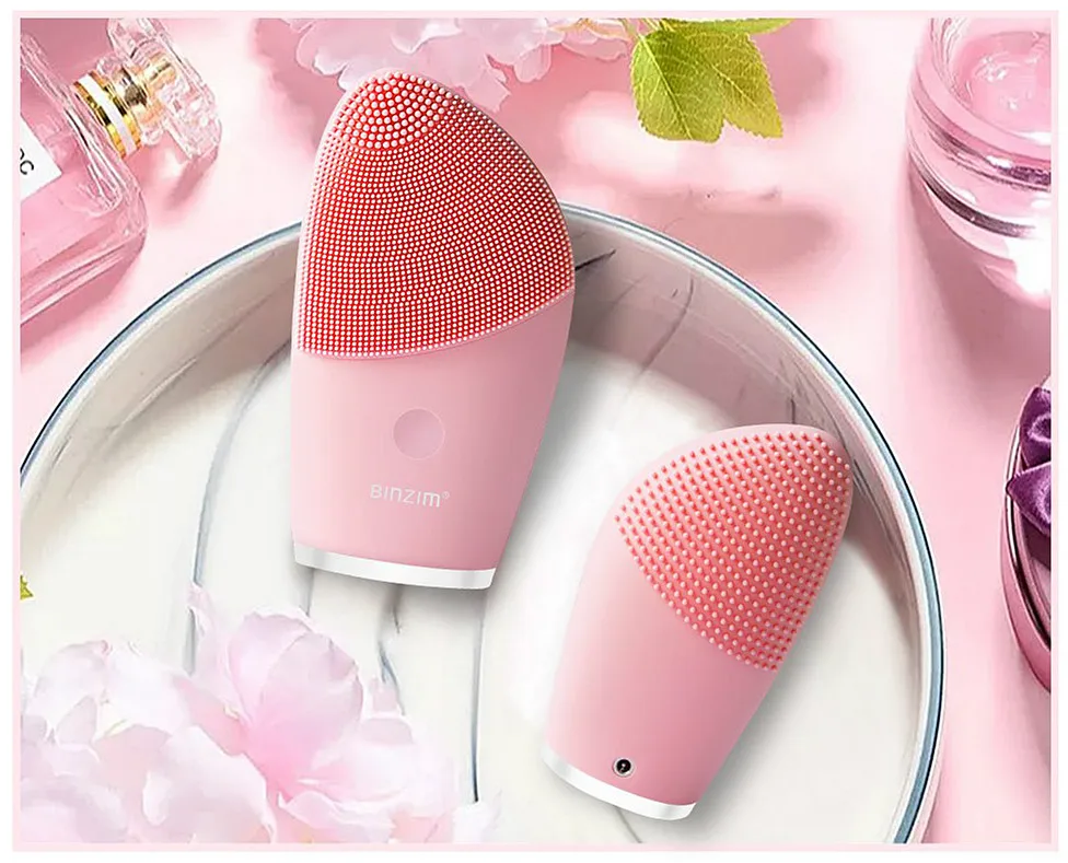 Customized Waterproof Vibrating Facial Cleansing Brush Mini Face ...