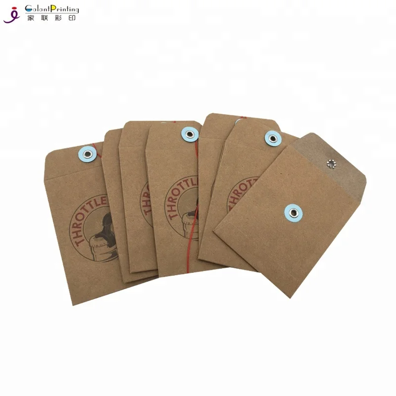 Customized String Closure Envelope Folder - Kraft String Tie Envelope