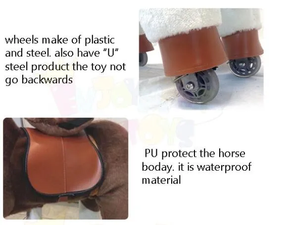 CE/EN71 Certified Human Pony Ride Equipment for Kids & Adults