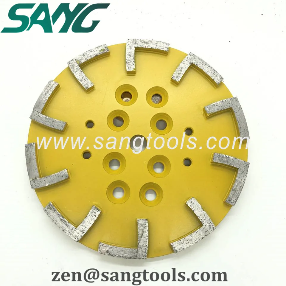 250mm Pcd Grinding Plate Diamond Grinding Disc For Blastrac Edco ...