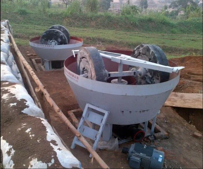 Easy Operate Small Type Gold Ore Mining Equipment Wet Pan Mill For ...