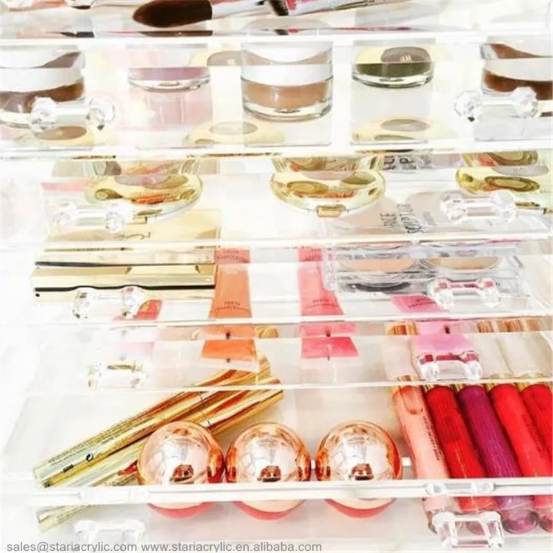 Clear Acrylic Storage Containers 7-drawer Premium Clear Acrylic Chest ...