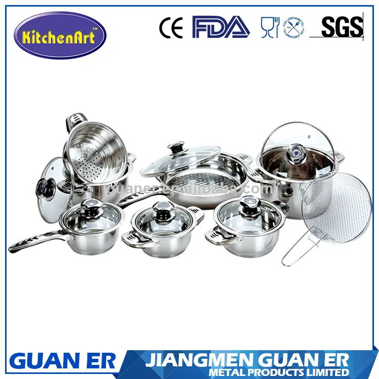 Factory Direct Supply Stainless Steel Kitchen Utensils Kitchen Cookware ...