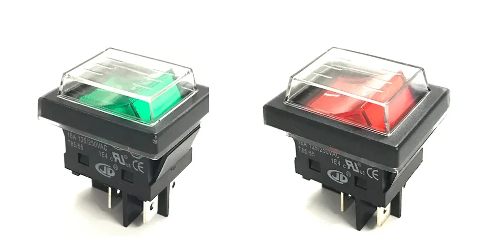 Rocker Switch With Protective Cover 14A-18A 125VAC 250VAC 50HZ 60HZ ...