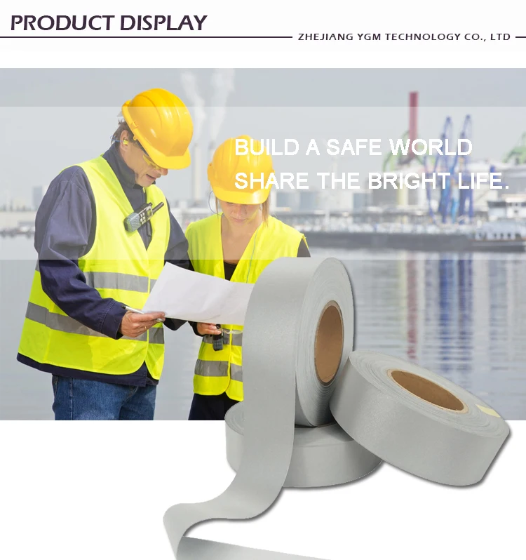 High Visibility Silver Waterproof Reflective Fabric Safety Reflective ...