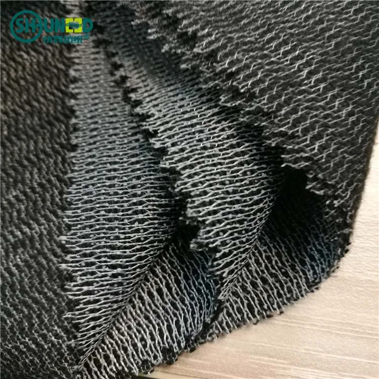 Polyester Viscose Warp Knitting Interlining Weft Insert Garment Woven ...