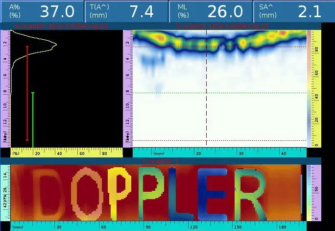 Composite Material Inspection - Doppler Wheel Phased Array Probe