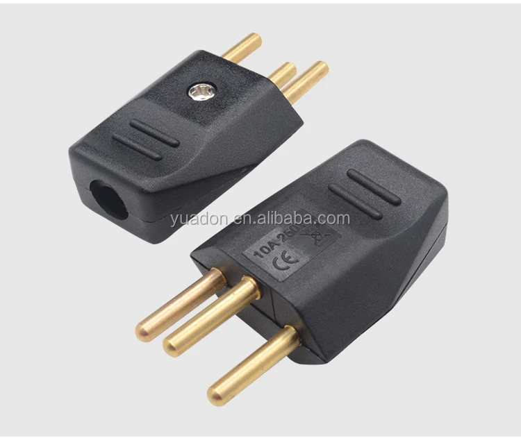 Yuadon Suisse Suisse Fiche D'alimentation Câblage Électrique De Cordon D'alimentation 3 Broches ...