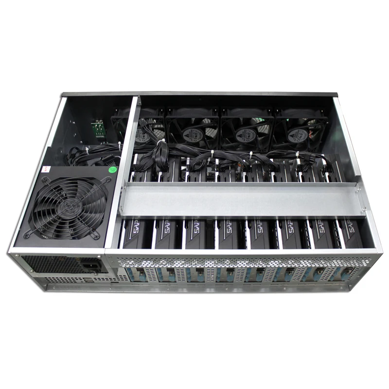 8 Gpu 12 Gpu System Server Case For Graphics Card With B250 Motherboard ...