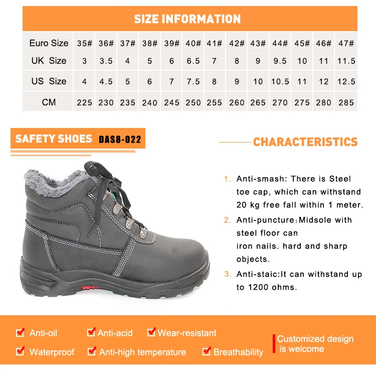 High Ankle Steel Toe Welding Ladies High Heel Safety Work Shoes - Buy ...