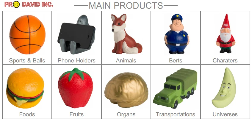 Polyurethane Custom Big Diamond Memory Foam Stress Balls