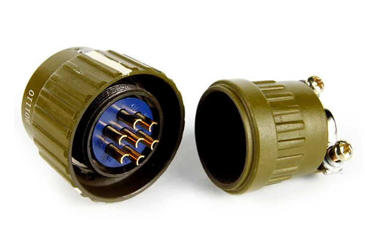 Waterproof Quick Plug Soldering Amphenol 7 Pin Male Connector