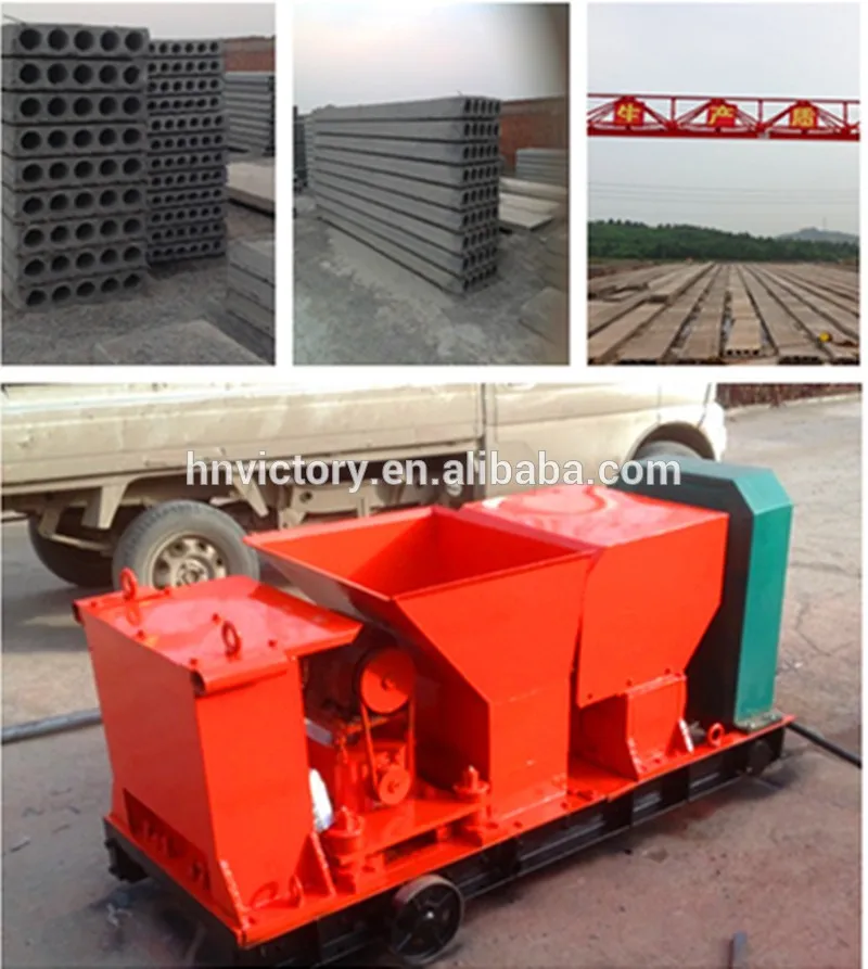Ce/iso Prestressed Concrete Hollow Core Slab Extrusion Forming Machine ...