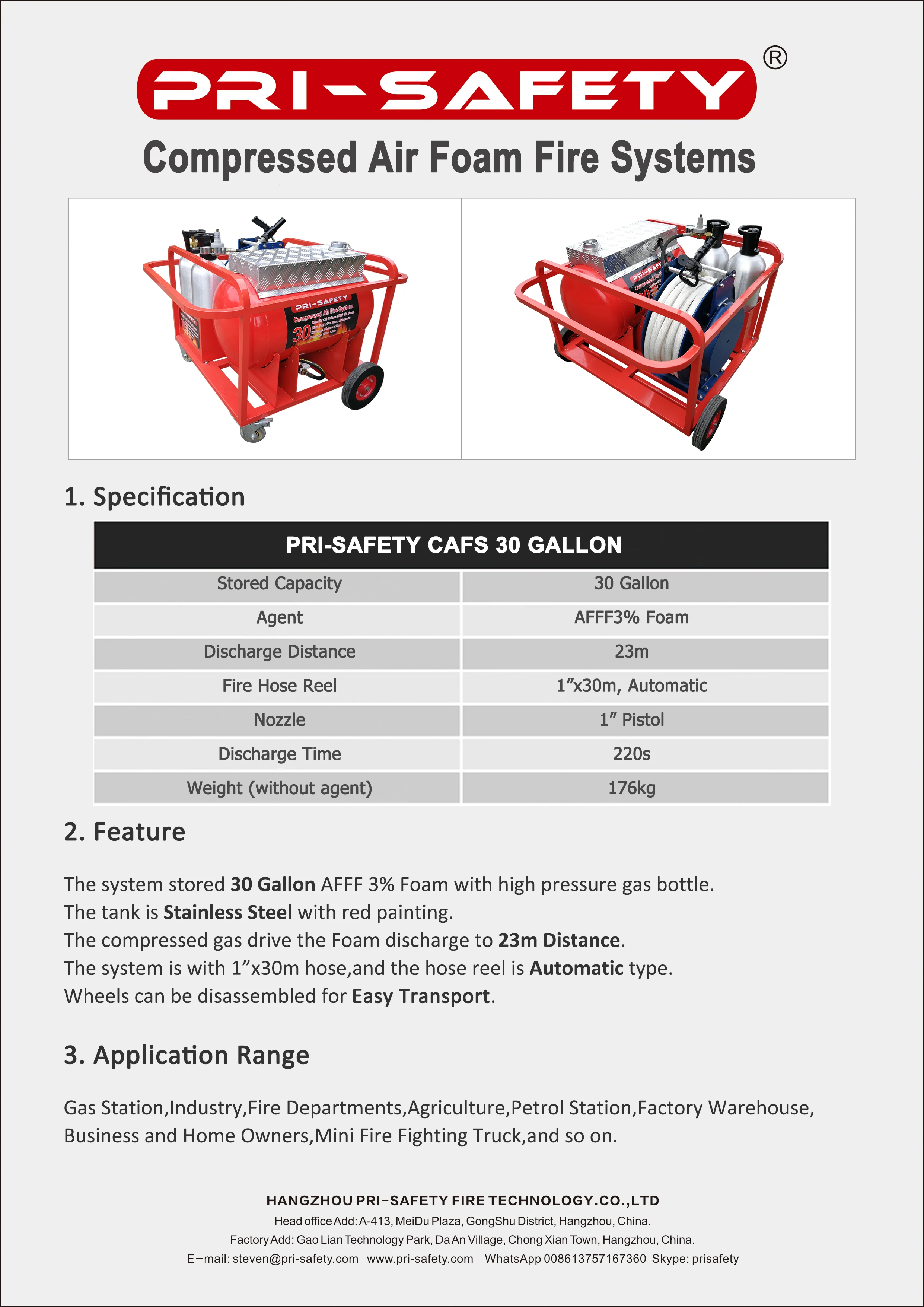 CAFS Compressed Air Foam Fire Fighting Systems by PRI-SAFETY